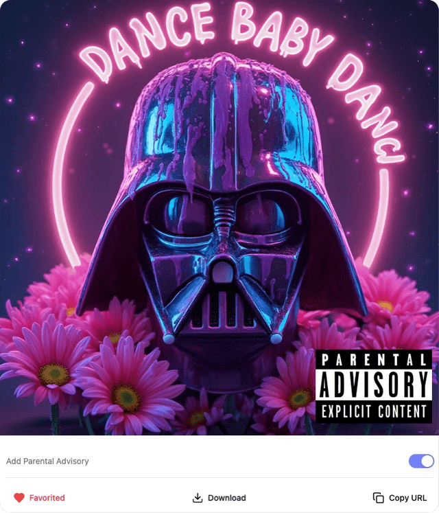 Parental Advisory Album Cover Maker | Add Explicit Content Label